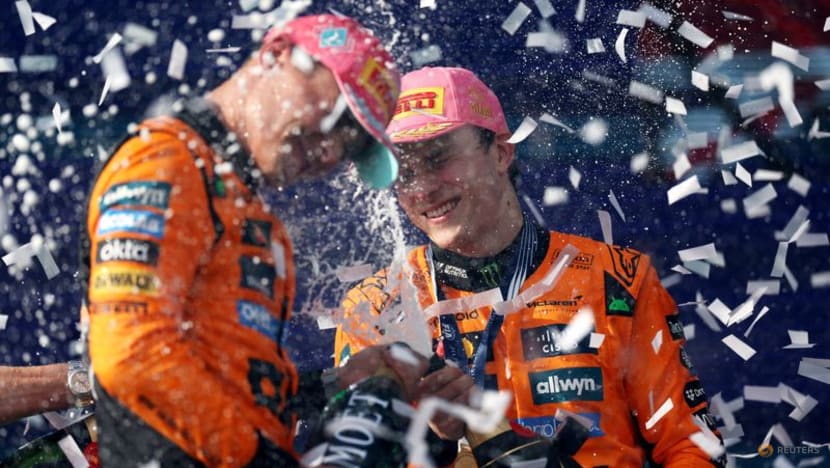 Piastri completes hat-trick of wins to stretch F1 lead - CNA