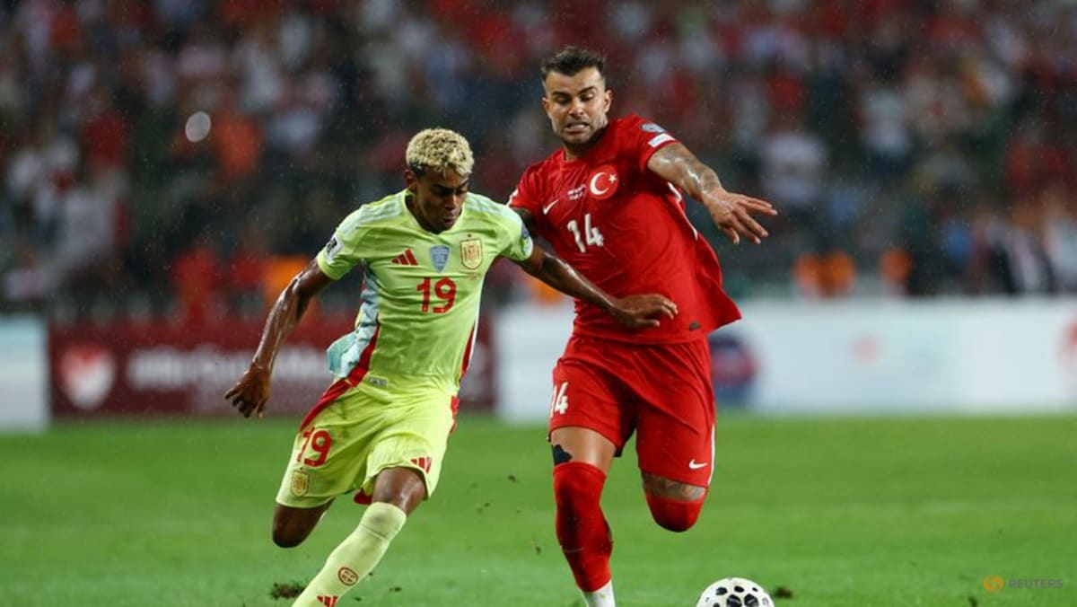 Ruthless Spain dismantle Turkey as Merino hat-trick seals 6-0 win - CNA