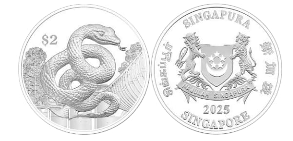 MAS unveils 2025 Year of the Snake coins featuring Henderson Waves - CNA