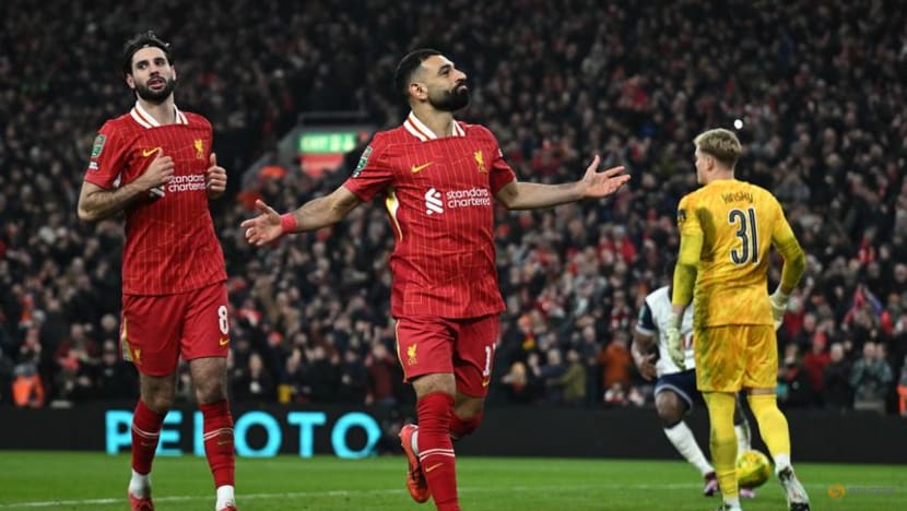 Liverpool thrash Spurs to set up League Cup final with Newcastle - CNA