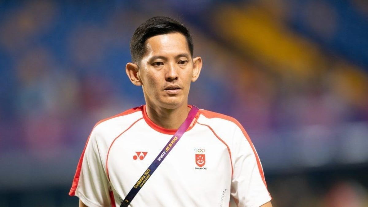Singapore men's Under-22 football team head coach Philippe Aw steps ...