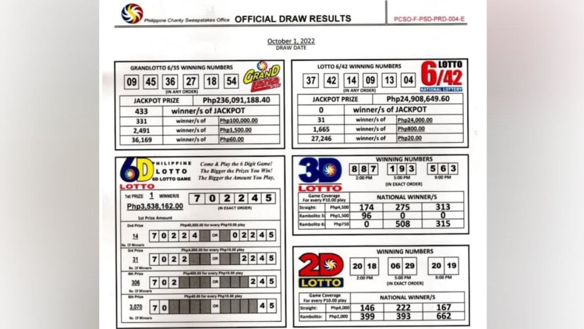 Pcso lotto system bet store