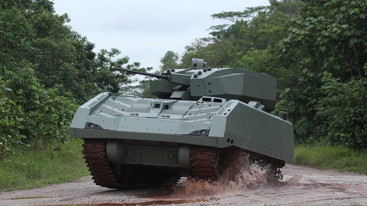 SAF unveils the Hunter, its first fully-digital Armoured Fighting ...