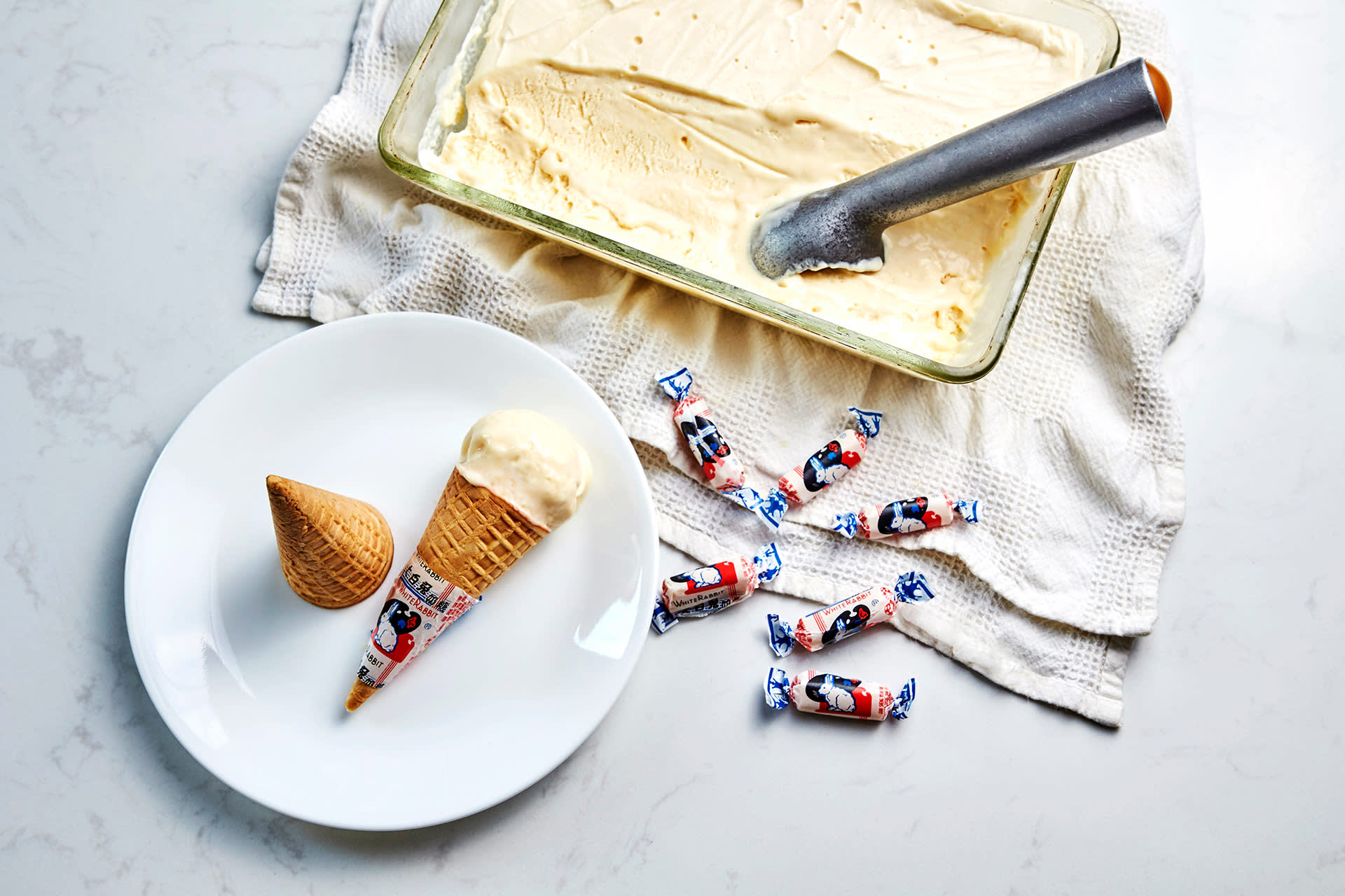 Easy 3-Ingredient White Rabbit Candy Ice Cream You Can Make At Home - 8days