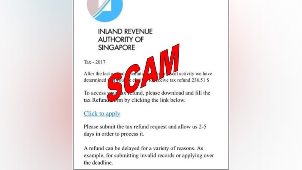 Tax refund email circulating on WhatsApp a scam, warns Iras - TODAY