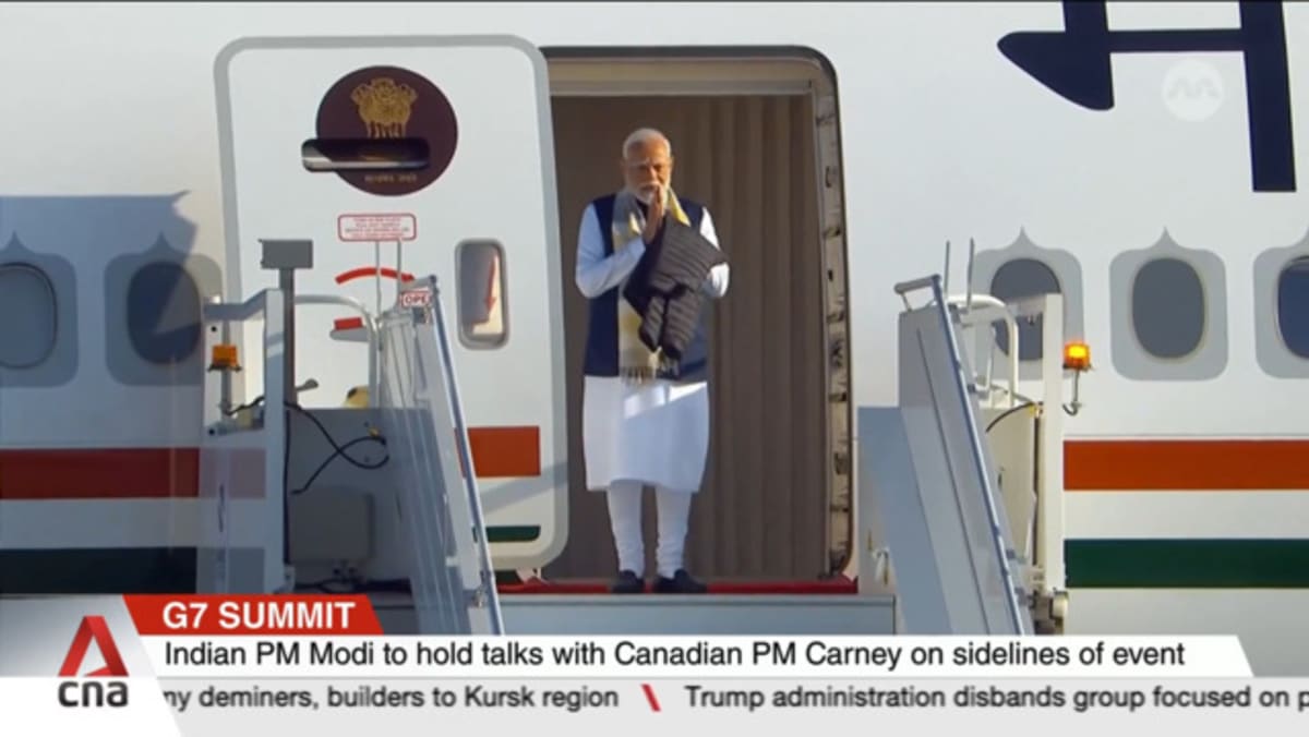 Modi arrives for G7 summit as India and Canada seek to reset frayed ties - CNA