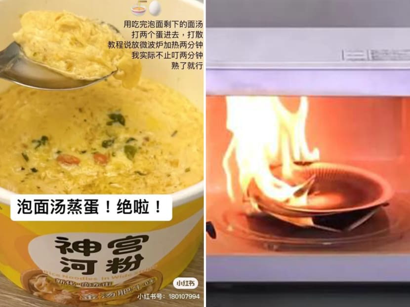 how to cook instant noodles with egg in microwave