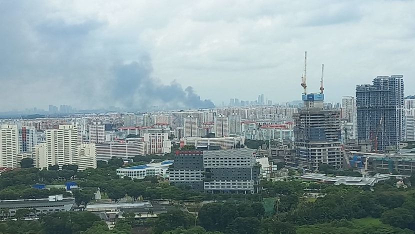 Firefighters battle hours-long Kranji warehouse blaze; one person taken ...