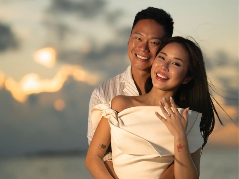 987FM DJ Germaine Tan and Zouk CEO Andrew Li announce engagement - CNA ...