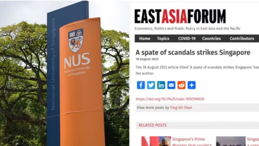 NUS staff reminded not to break the law when expressing views after POFMA order for East Asia ...