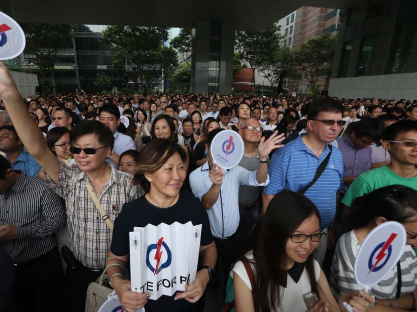 Gallery: PAP holds first lunchtime rally - TODAY