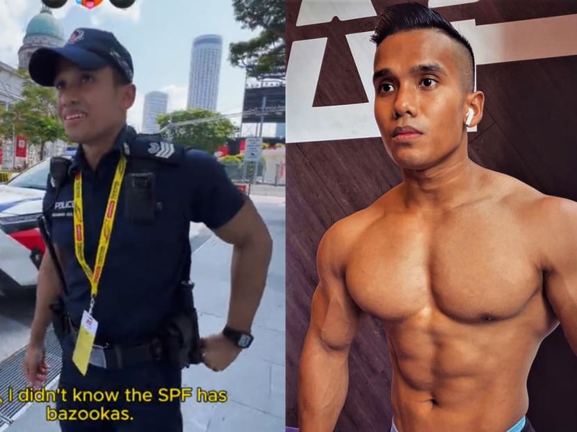 Hunky S'porean police officer in SPF video is also a pro bodybuilder ...