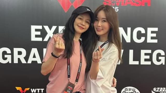 和林湘萍相约看WTT新加坡大满贯赛，徐若瑄带儿子见球星偶像！ - vibes by 8world
