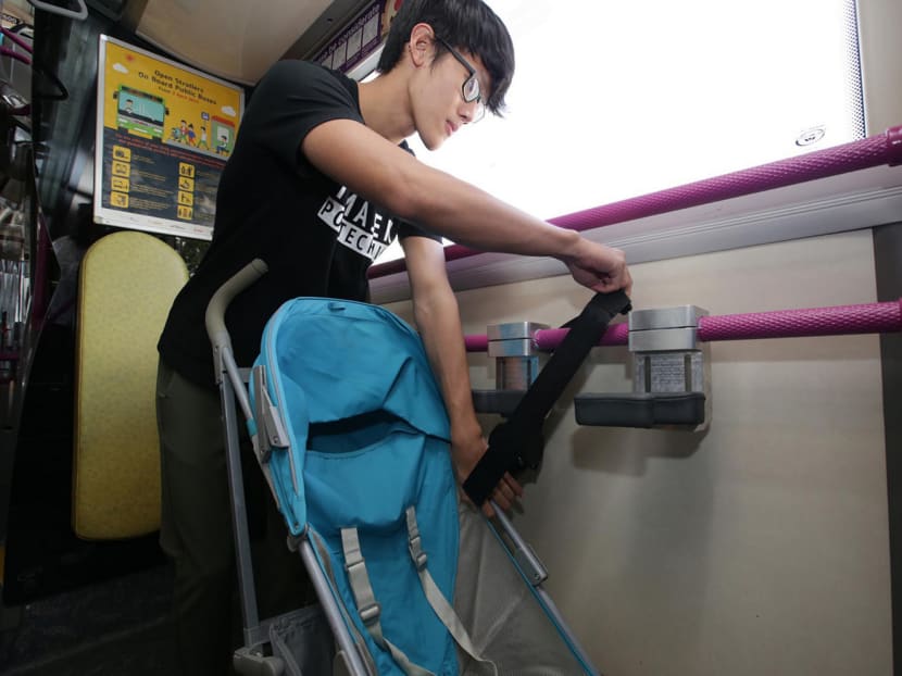 Stroller restraint system for buses begins trial - TODAY