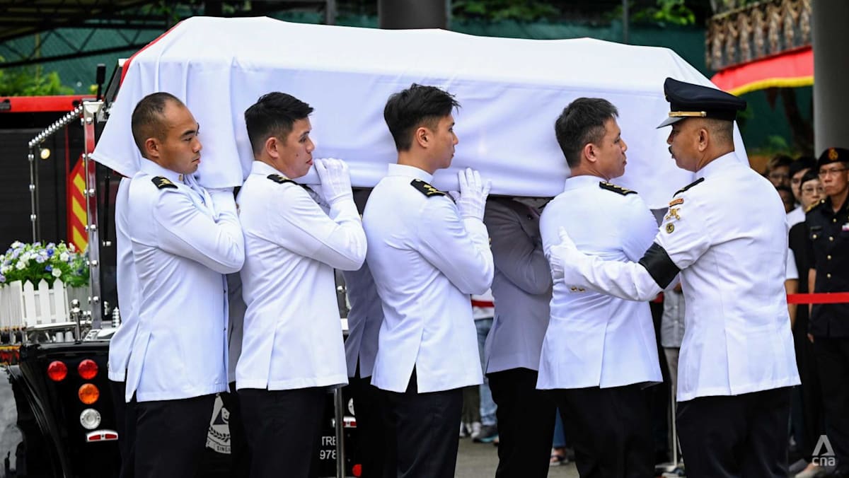 Ceremonial funeral held for fallen SCDF firefighter remembered for ...