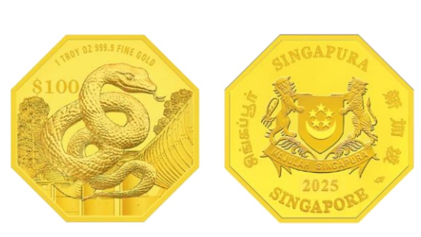 MAS unveils 2025 Year of the Snake coins featuring Henderson Waves - CNA