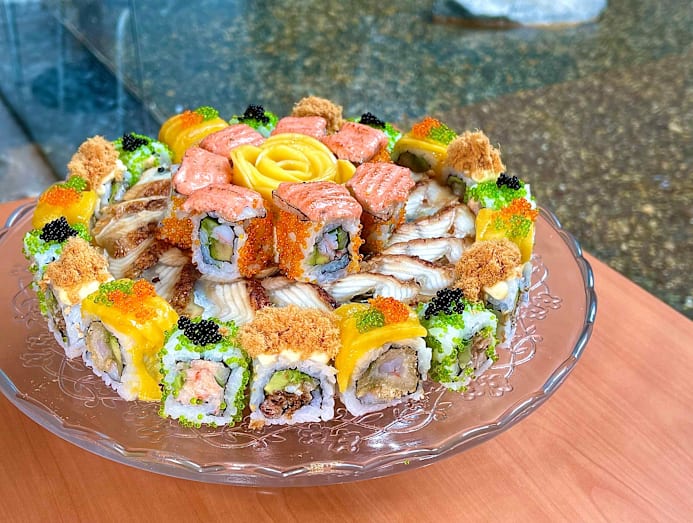Tell Someone You Love Her With This Uni Sushi Cake - CNA Lifestyle