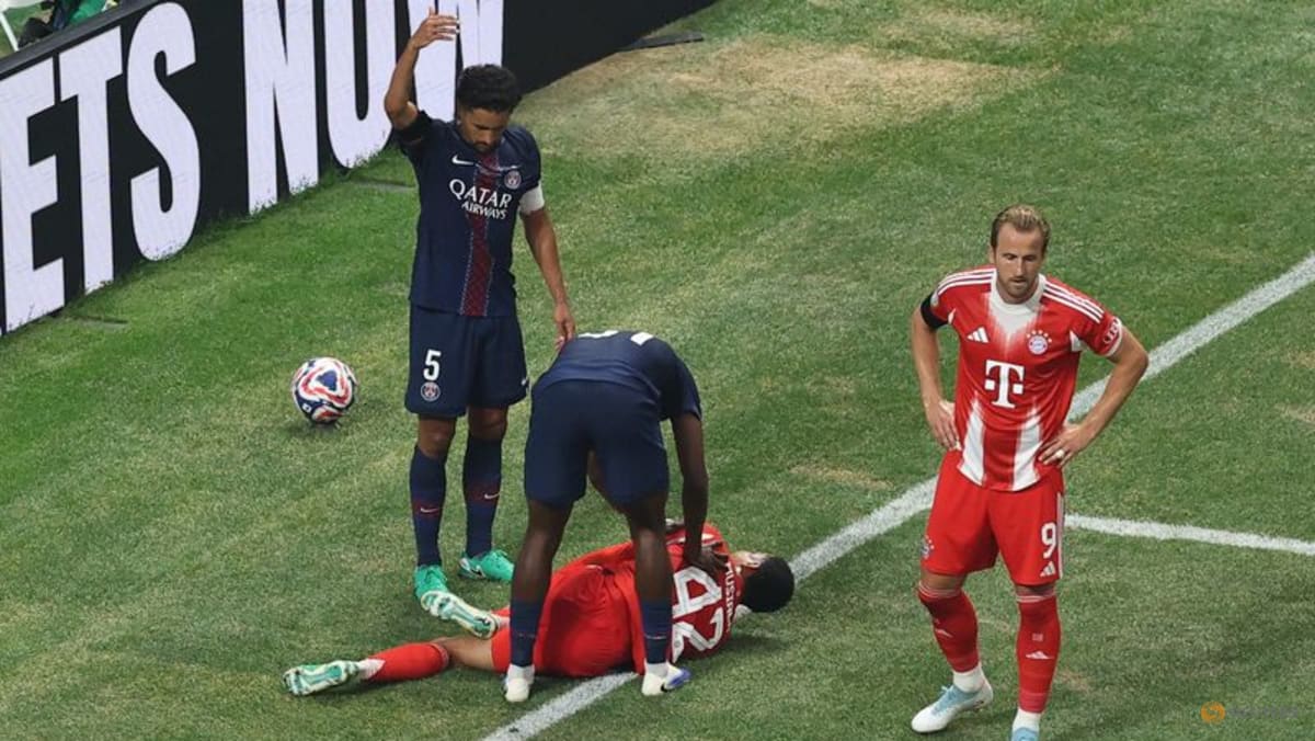 Musiala suffers suspected broken ankle in Bayern clash with PSG - CNA