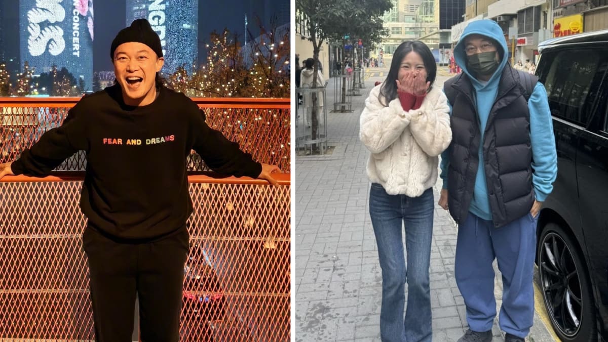 Eason Chan invites fans to take pictures together after bumping into ...