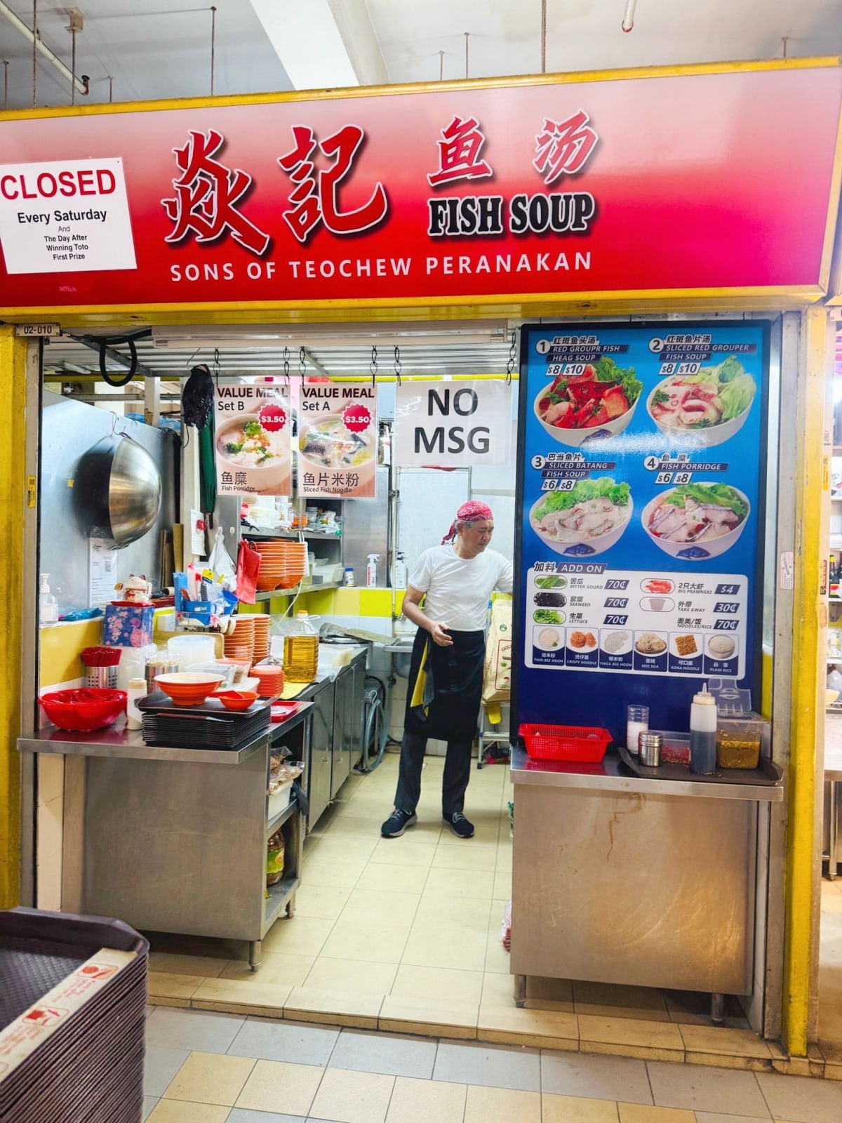 Cheeky Toto-Loving Hawker Offers Free Fish Porridge To Diner Who Ran ...
