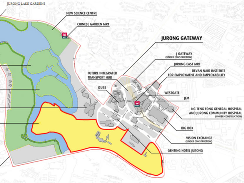Jurong Sports Centre Map URA Master Plan Hot Spot: Jurong Innovation