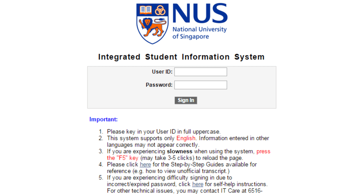 NUS’ MyISIS portal may change its name - TODAY
