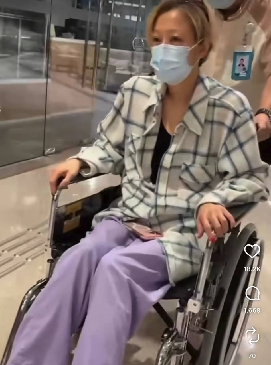 Sammi Cheng Suffers From Injury After Gym Session; Told To Use Wheelchair In Hospital - 8days