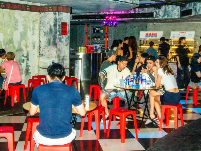 Cherry nightclub sets up a 'cai fan' stall on its dancefloor for the ...