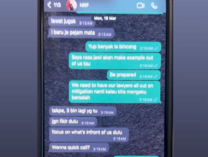 Sarah Yasmine exposes romantic texts said to be between Singaporean ...