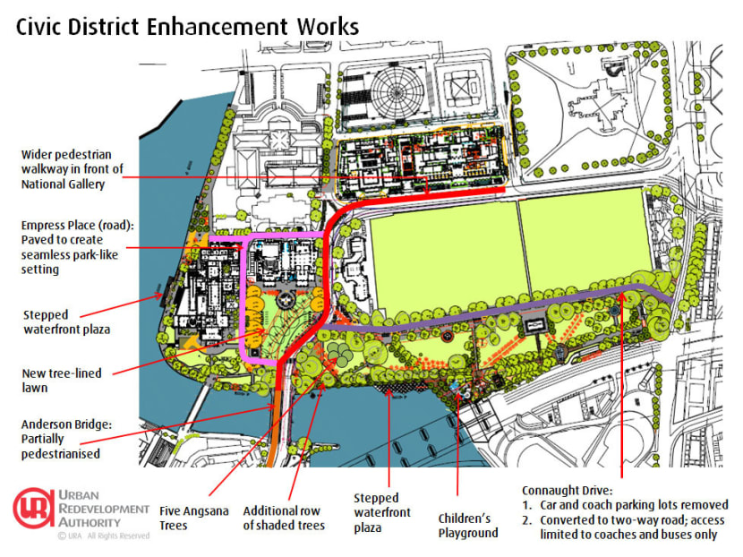 Greener and more walkable spaces to be introduced in Civic District - TODAY