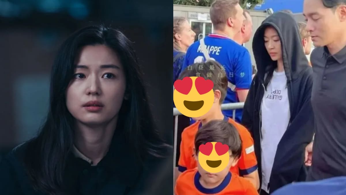 Jun Ji Hyun’s sons spotted at Euro 2024 match and everyone's talking ...