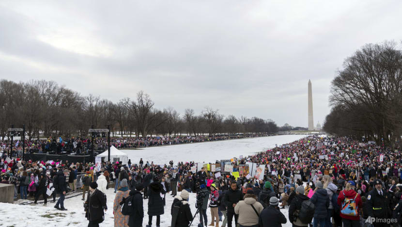 Thousands gather in Washington to protest Trump inauguration - CNA