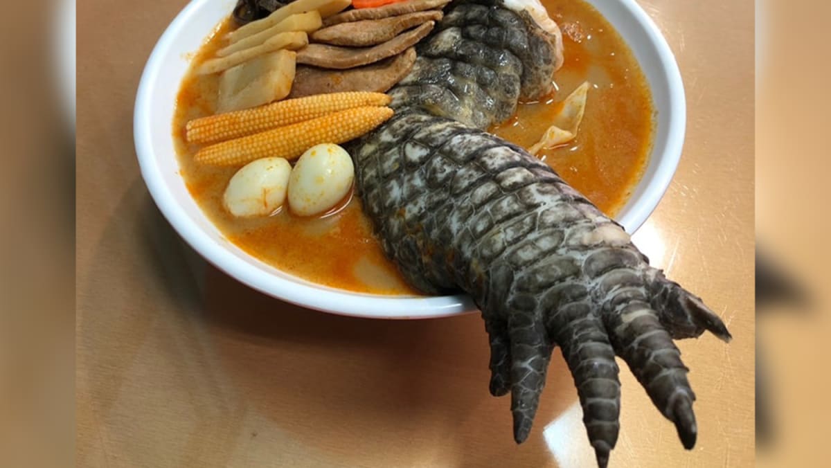 #trending: Taiwan restaurant's 'scary' ramen dish featuring crocodile leg goes viral - TODAY