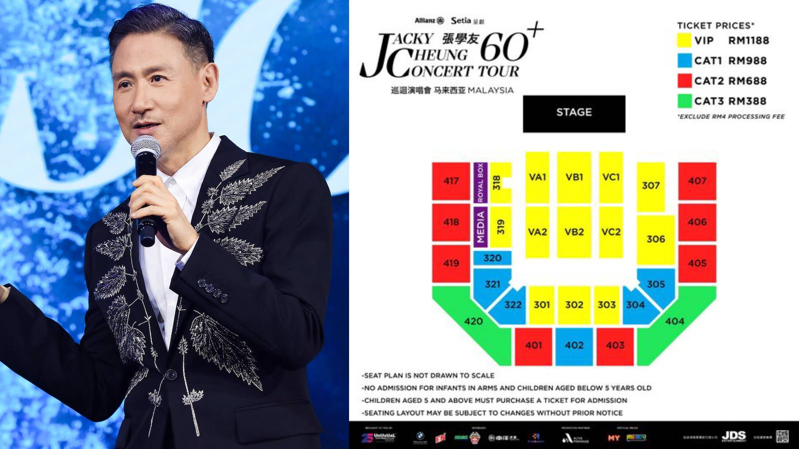 “Almost 50% Are VIP!”: M’sian Netizens Outraged Over Jacky Cheung ...