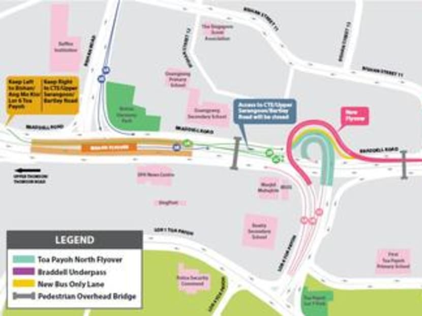 After multiple delays, Braddell Road flyover to open on June 11 - TODAY