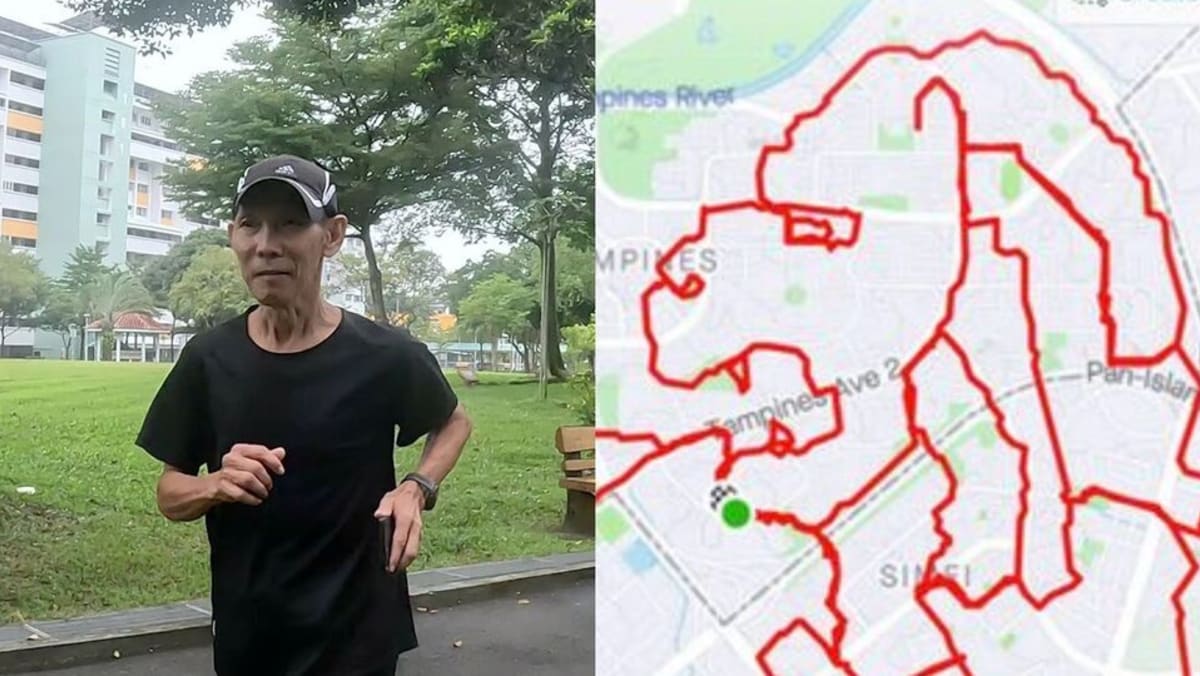 Singapore’s Strava artist: He runs around Tampines to create images ...