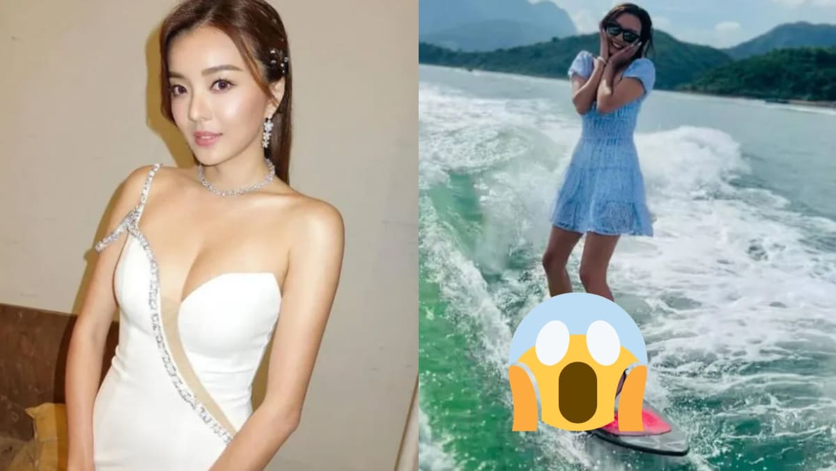HK actress Stitch Yu wakeboards effortlessly in stilettos - CNA Lifestyle