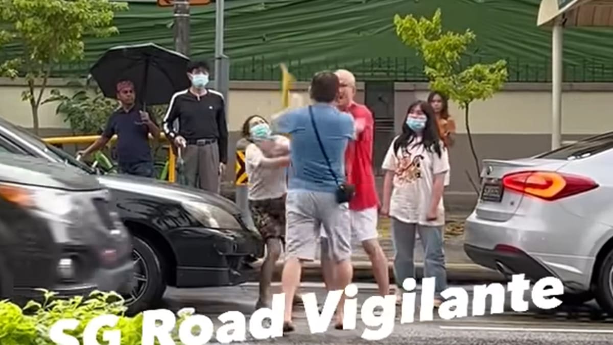 Police investigating 4 people caught on viral video fighting on road ...