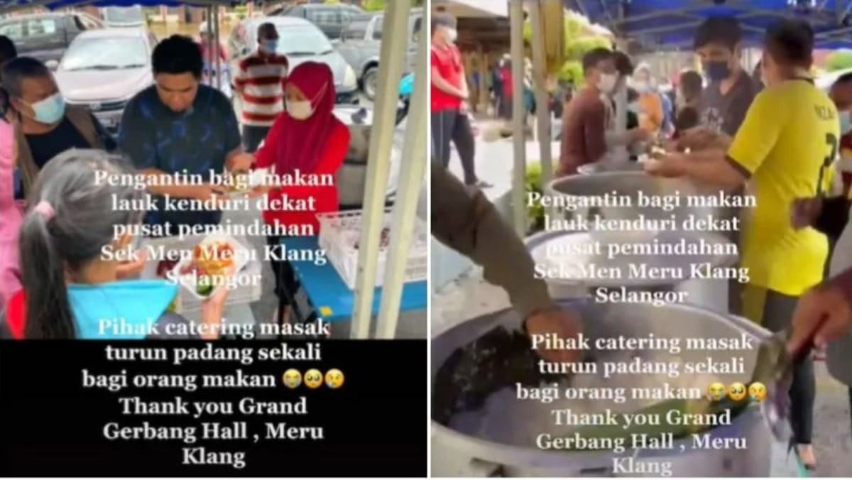 Pengantin baru batalkan majlis jamuan; derma makanan kepada mangsa ...