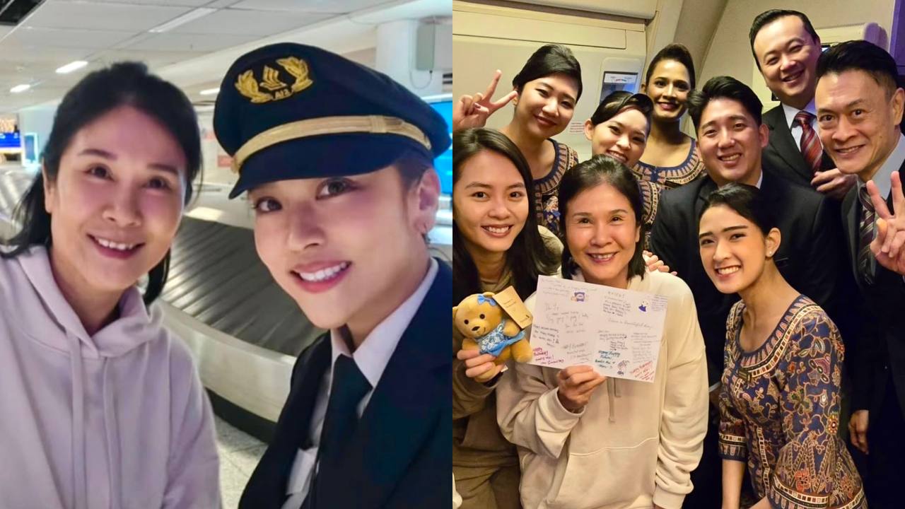 8days - Lin Meijiao Has 61st Birthday Celebration On SQ Flight Thanks To Her Pretty Pilot Niece ...