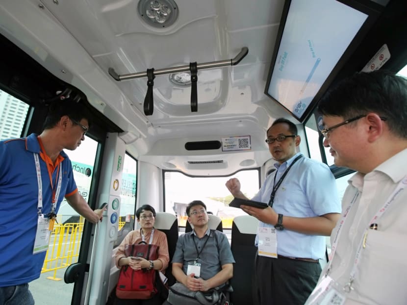 ComfortDelGro self-driving shuttle bus showcases new features at ...