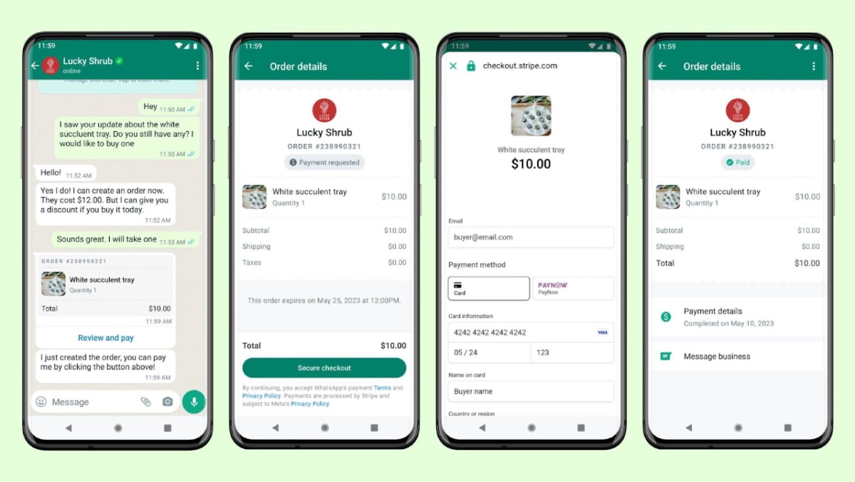 WhatsApp launches in-app feature for Singapore users to pay local ...