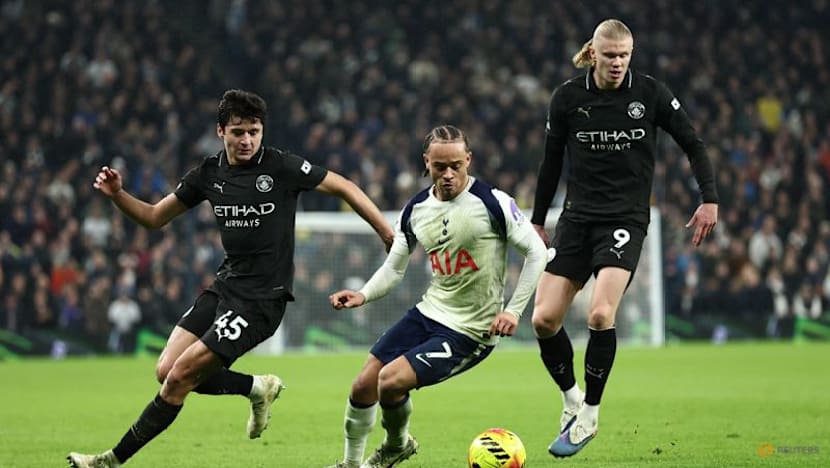Manchester City stunned as Solanke magic earns Tottenham a draw - CNA