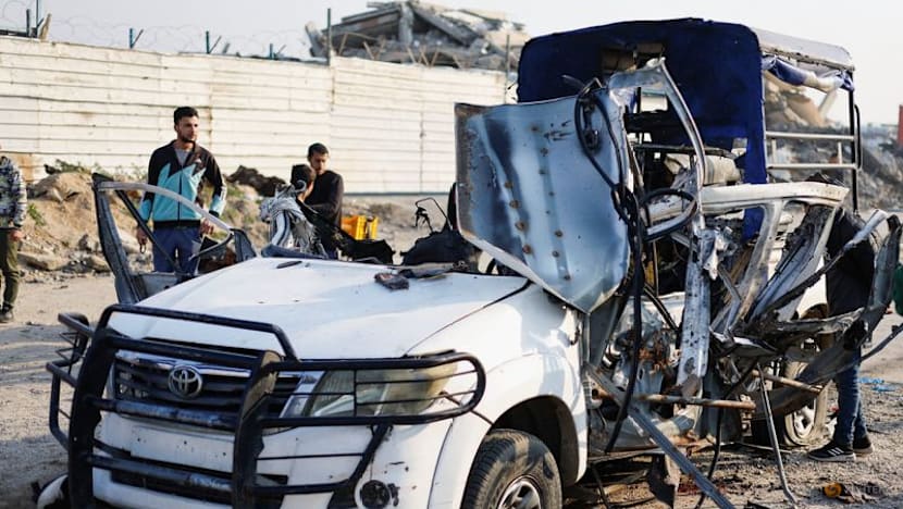 Gaza ministry says Israeli strike on police vehicle kills nine - CNA
