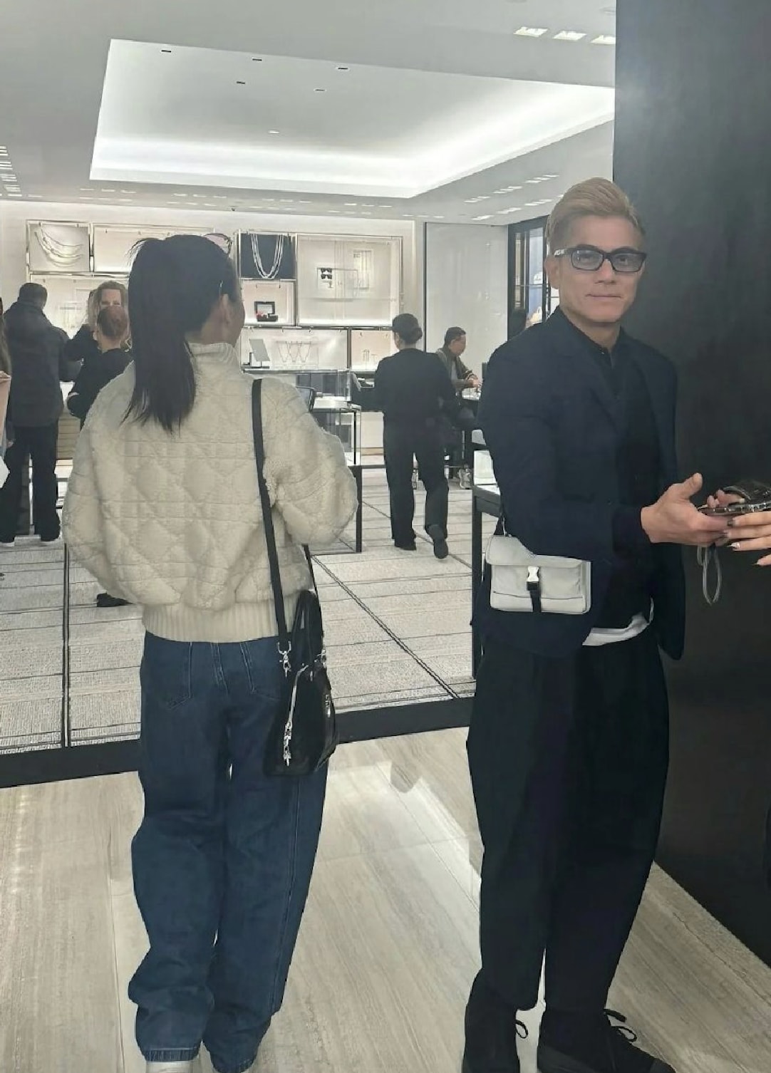 Aaron Kwok, 58, Seen Patiently Waiting For Wife Moka Fang, 37, While ...