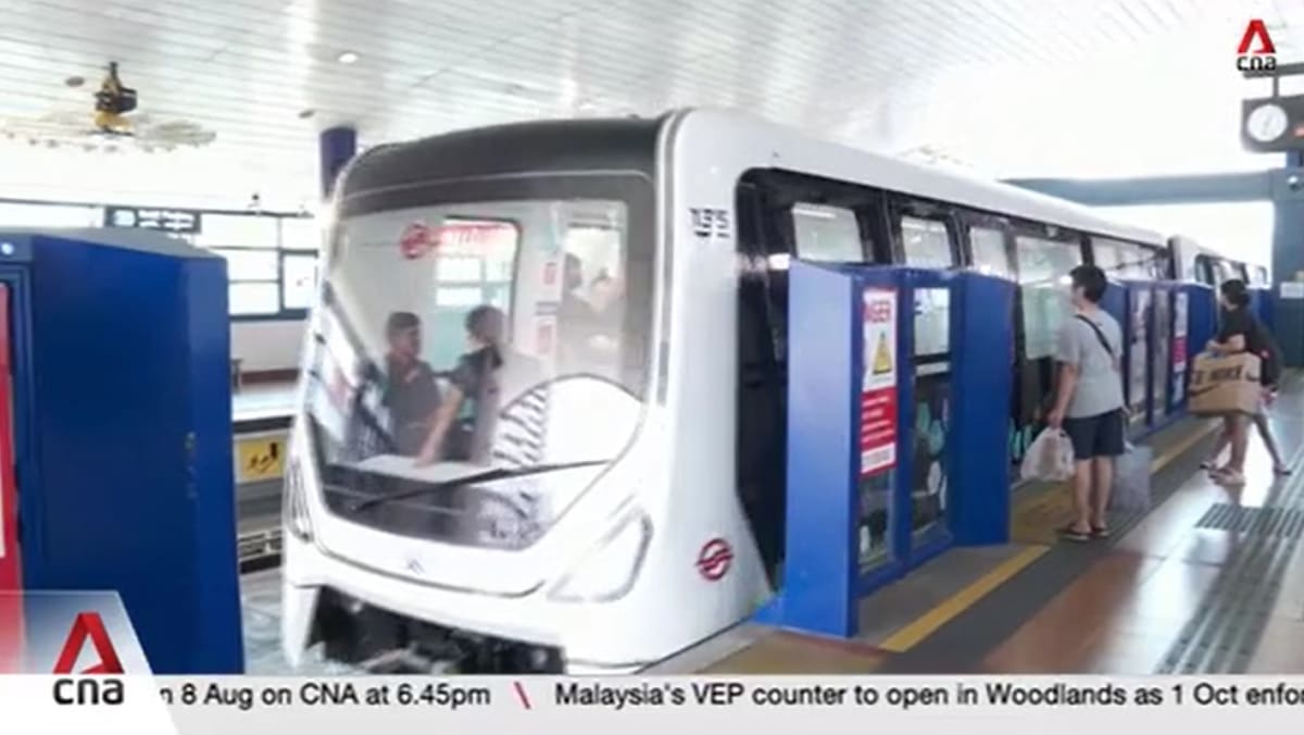 Two new train cars enter service on Bukit Panjang LRT, entire fleet to be renewed by 2026 - CNA