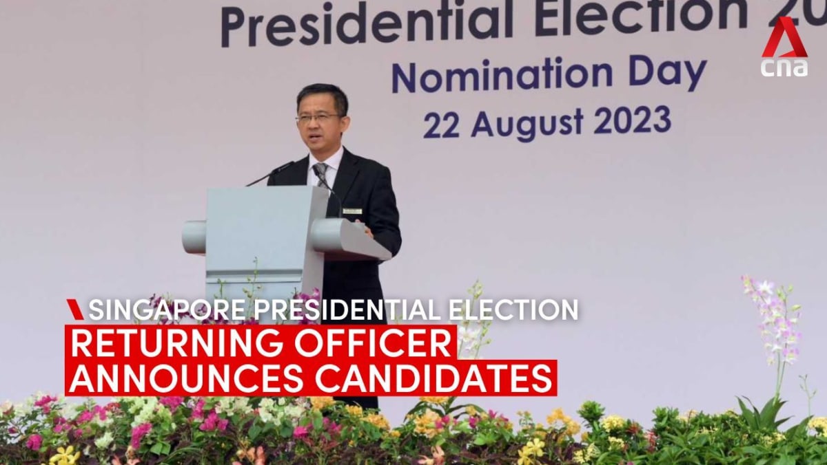 Returning officer announcing 2023 presidential candidates - CNA