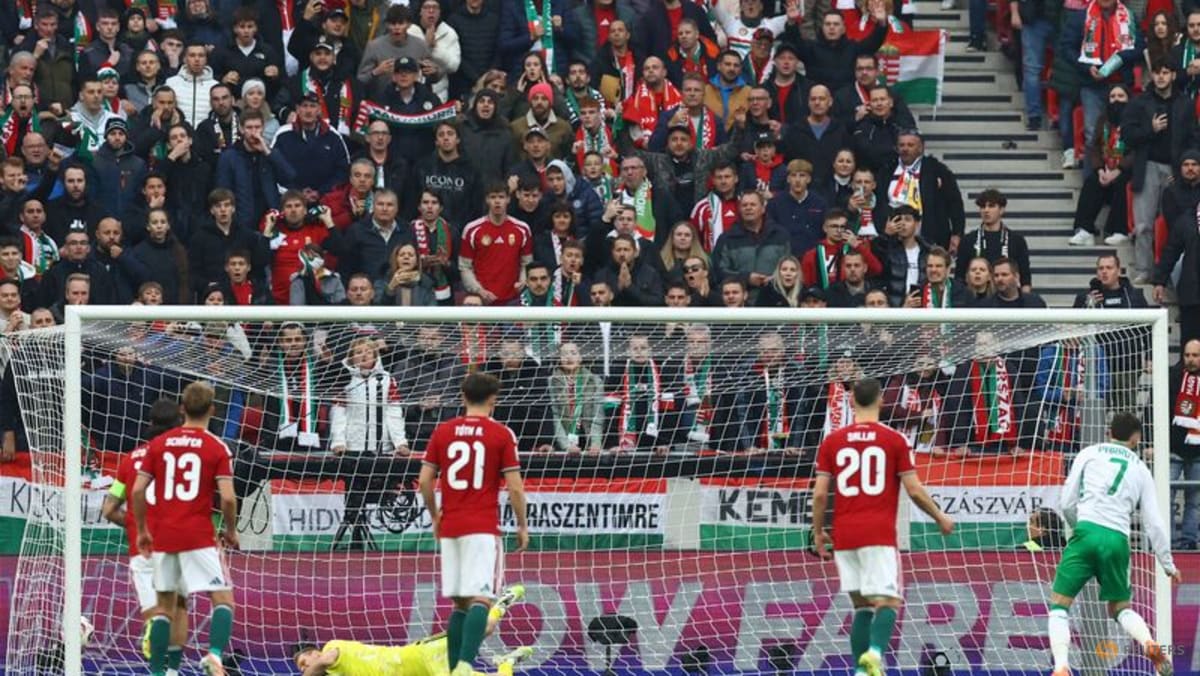 Last-gasp Parrott hat-trick books Ireland playoff spot over Hungary - CNA
