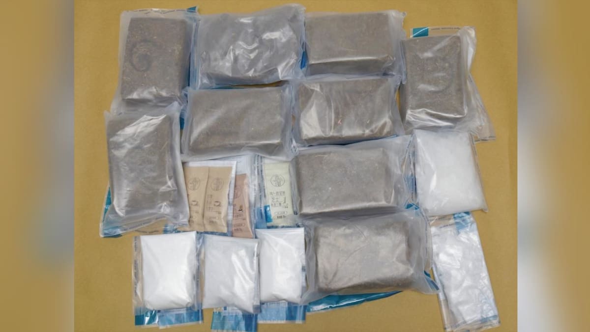 Man arrested, more than 8kg of drugs worth about S$343,000 seized - CNA