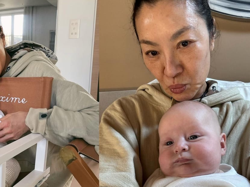Netizens think Michelle Yeoh's 3-month-old grandson looks like a doll ...